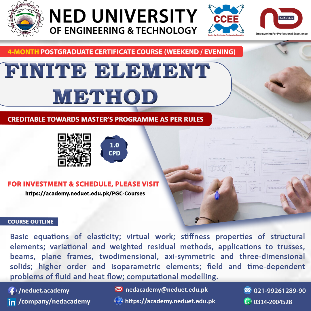 List of Courses | NED Academy - CCEE | CMPP